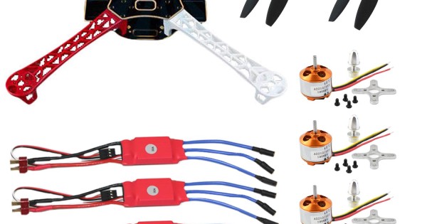 Buy Quadcopter DIY Frame F450 Kit with A2212 KV1000 Brushless Motor ...