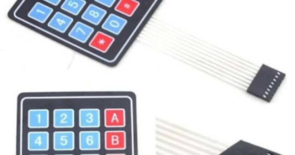 Buy Keypad 4×4 Matrix 16-Key Membrane Switch Button for Arduino ...